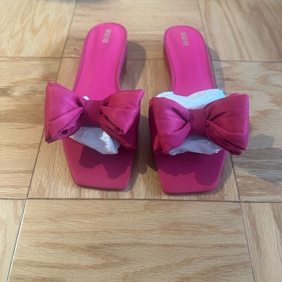Maeve | Shoes | Pink Bow Slide Sandals | Poshmark
